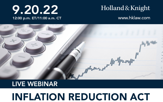 Inflation Reduction Act | Events | Holland & Knight