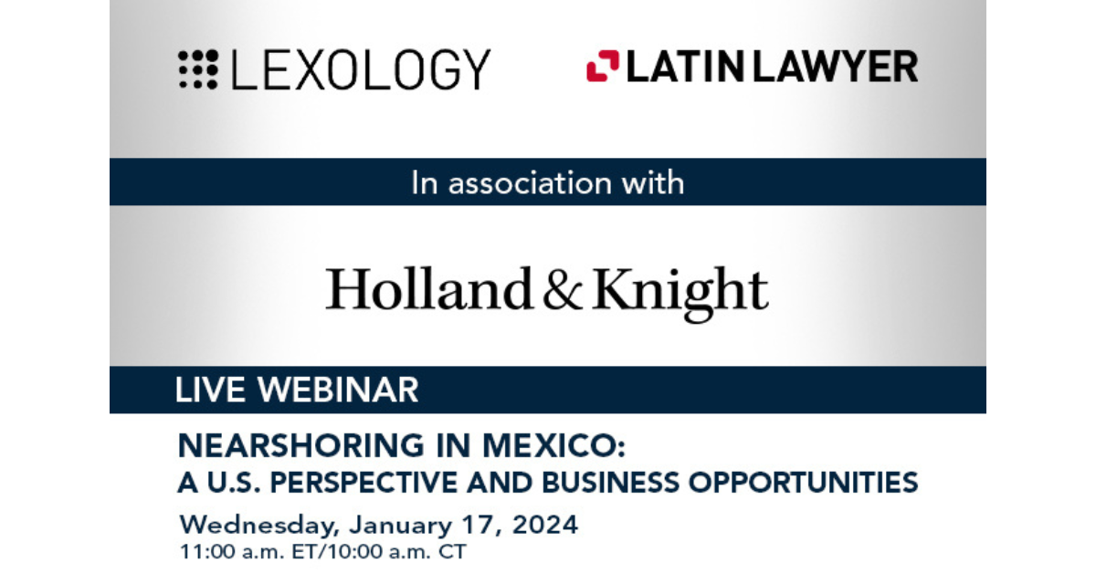 Nearshoring in Mexico: A U.S. Perspective and Business Opportunities ...