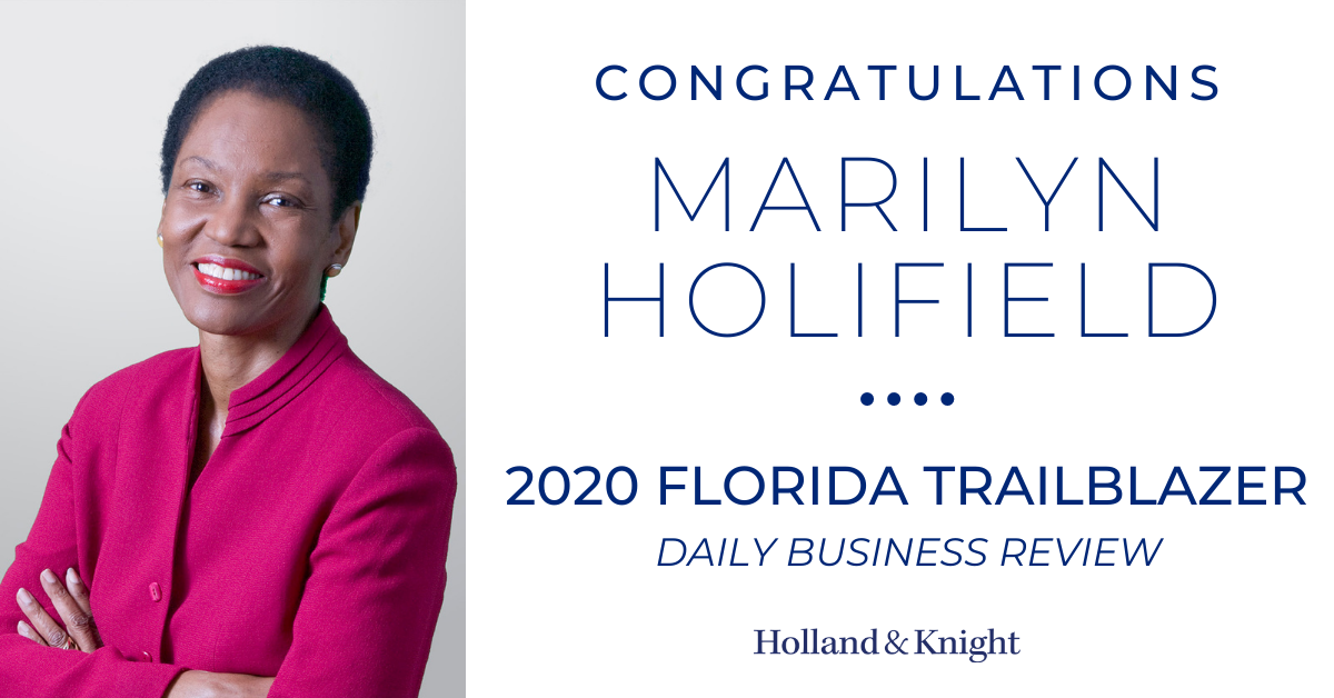 Marilyn Holifield Recognized as Florida Trailblazer by Daily Business ...
