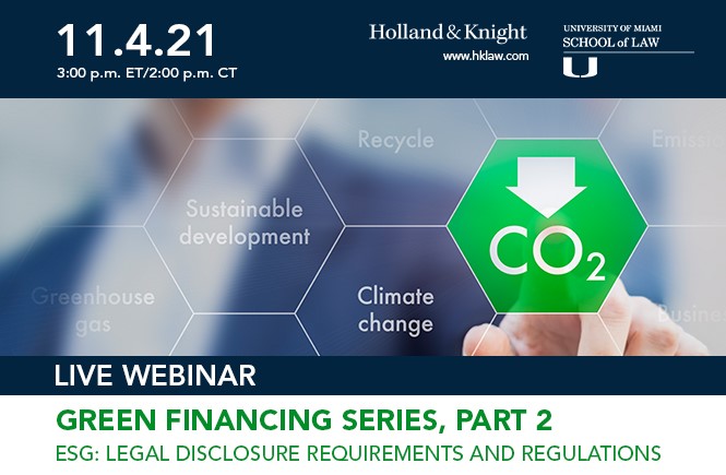 ESG: Legal Disclosure Requirements and Regulations | Events | Holland ...